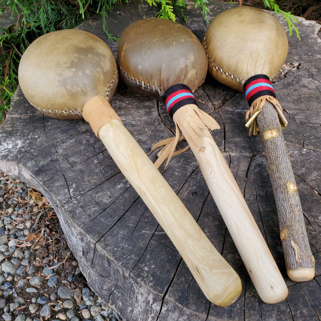 Native American Rawhide Rattles | Handcrafted Ceremonial Instruments ...